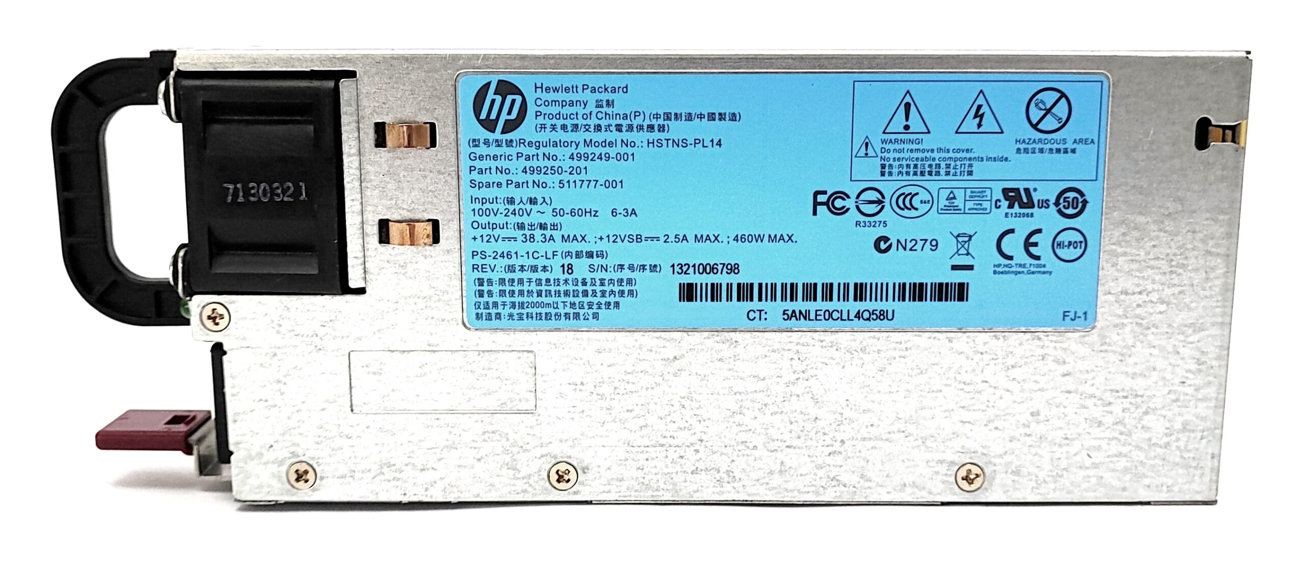 BOX-4 Oryg. zasilacz HP HSTNS-PL14, 460W – Omobonus Sp. z o.o.